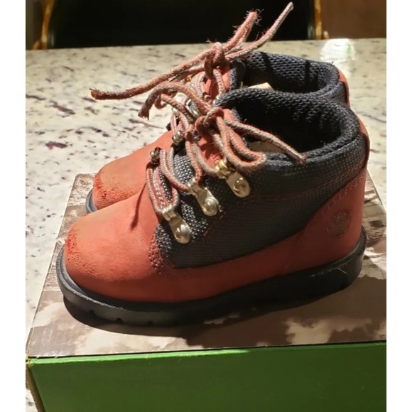 Timberland | Shoes | Timberland Kids Boys Girls Us T 65 M Red Chukka ...